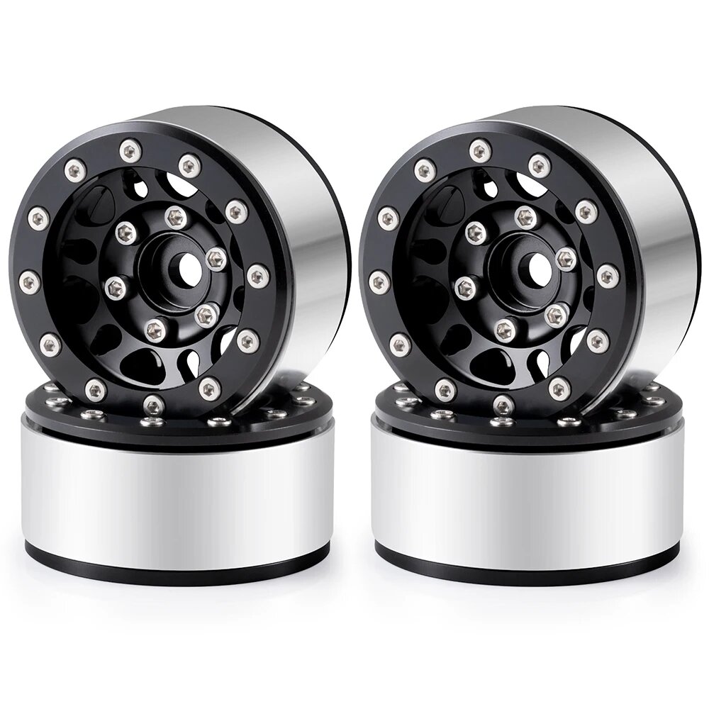 AXSPEED Обода колес 1,55", металлические, 4 шт. Серебряный, No.2 Rims-Black