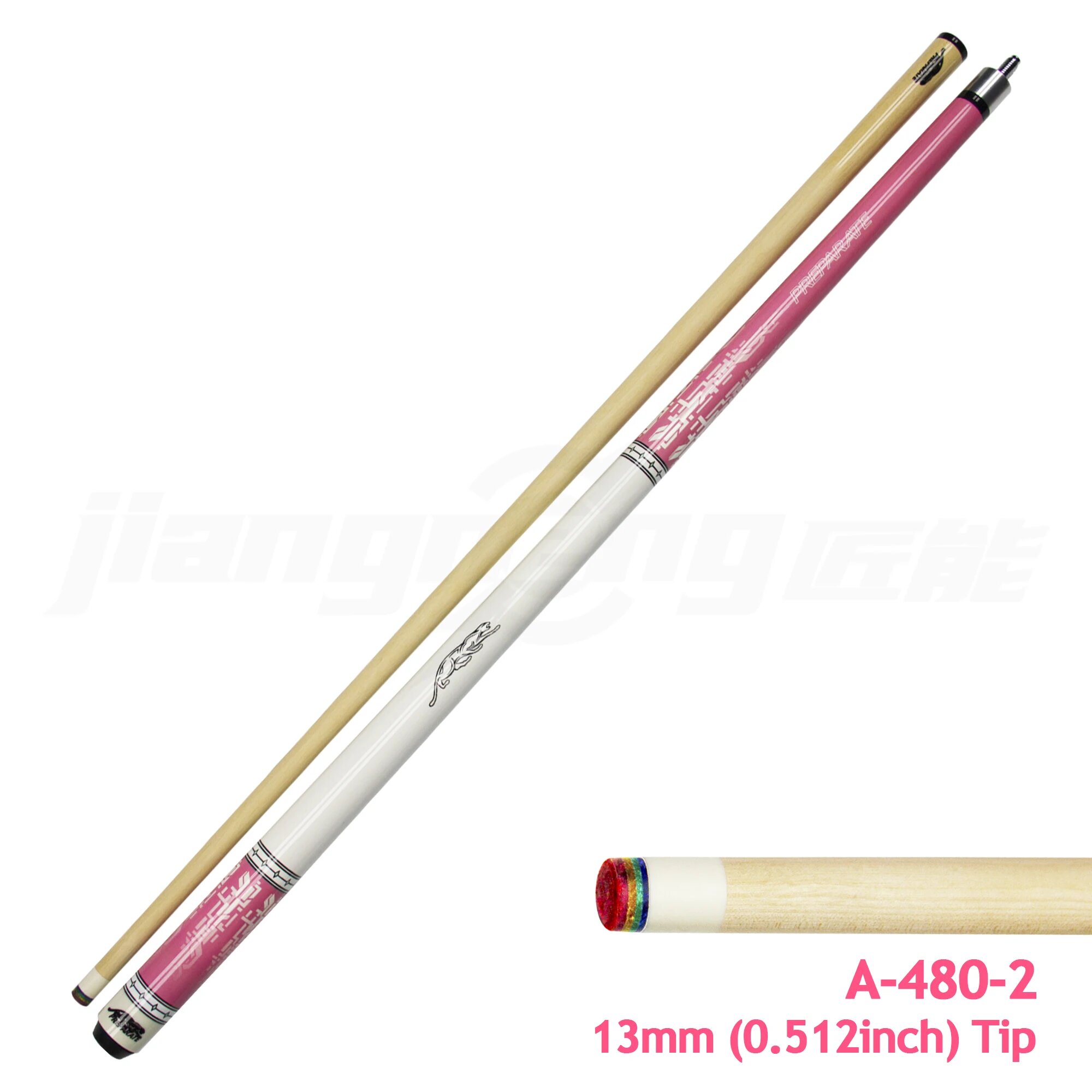 Бильярдный кий розовый, 13mm