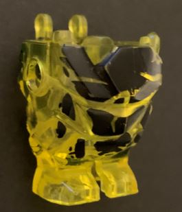 Body Rock Monster with Black Pattern, 64784pb02 Trans-Yellow U