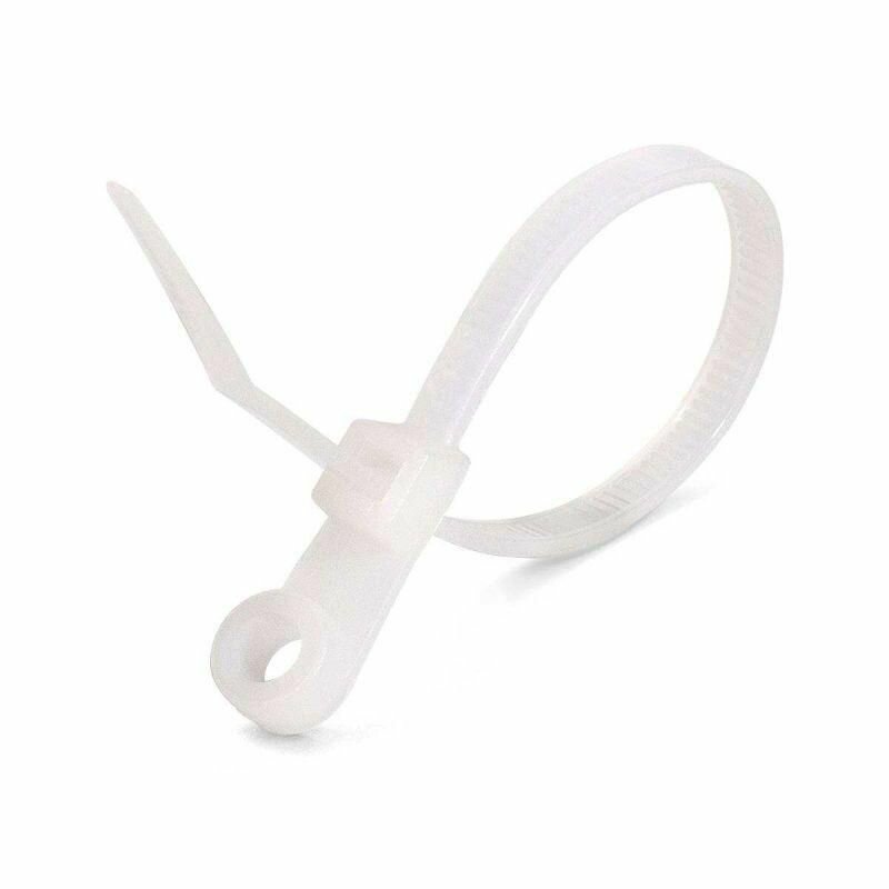 Набор хомутов кабельных Fortisflex 4х110 мм, нейлоновые, белый, 100 шт