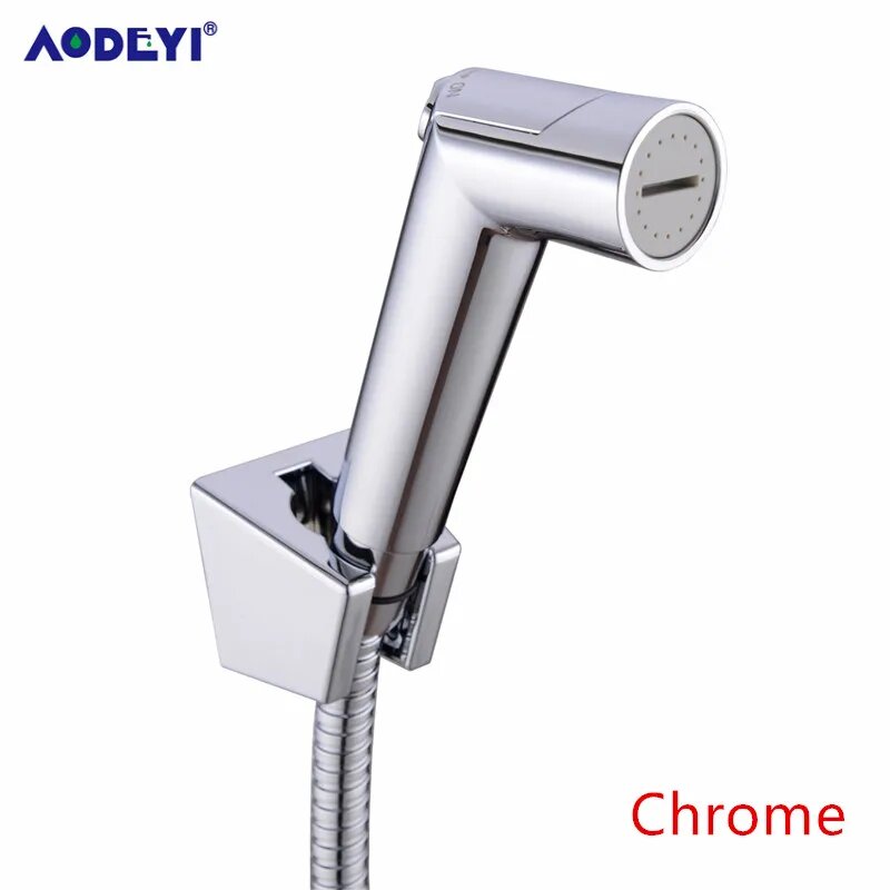 Ручной распылитель для биде, подгузник, Душ, набор с ABS управлением, портативный Душ Shattaf Jet, комплект черного/хромированного цвета