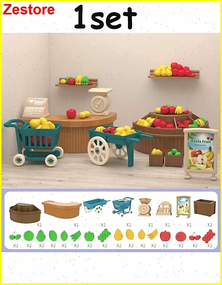 Игрушка аксессуара для фруктов 1set, подходящая для детей, чтобы играть дома или в качестве подарка на день рождения