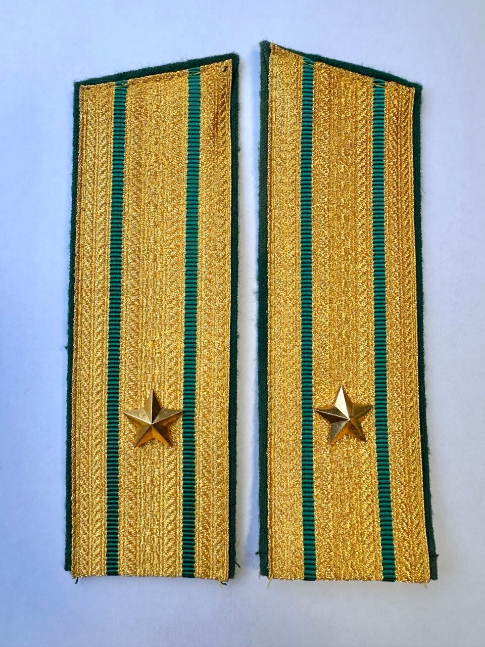 Погоны Пограничной службы Пс Фсб в сборе картон Майор золотые Скос 17см