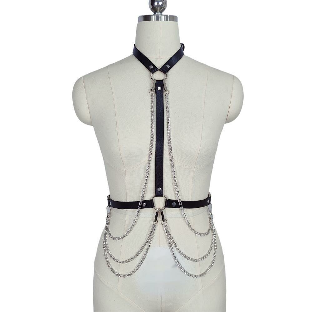 2026 Сексуальные аксессуары, цепочка для тела, кожаные секс-игрушки, универсальный размер, регулируемые секс-игрушки, женские интимные игрушки