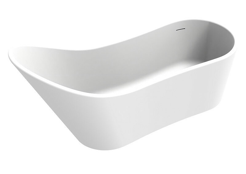 Ванна из искусственного камня Timo Kirsti 178,5x76 L KIRSTI1785L цвет Белый матовый