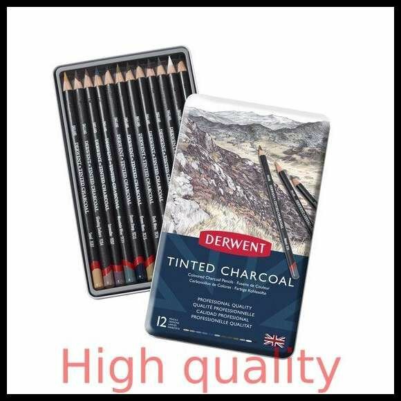 Самый популярный в 2026 годуНабор карандашей Derwent Tinted Charcoal 12цветов