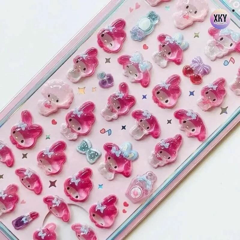 Наклейки аниме Куроми, Моя мелодия / My Melody. 3D Стикеры смолы 50 шт