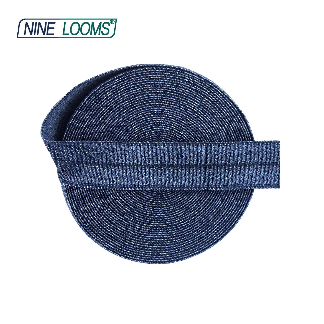 Эластичная лента NINE LOOMS, темно-синий, 10 ярдов