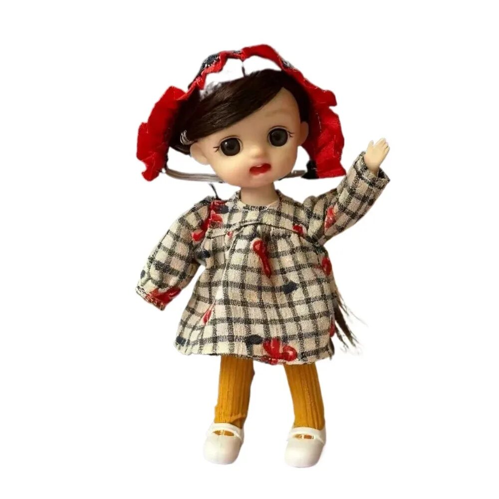 Aitoyya кукла 16 см пластиковая с одеждой Красный, SQ-B1