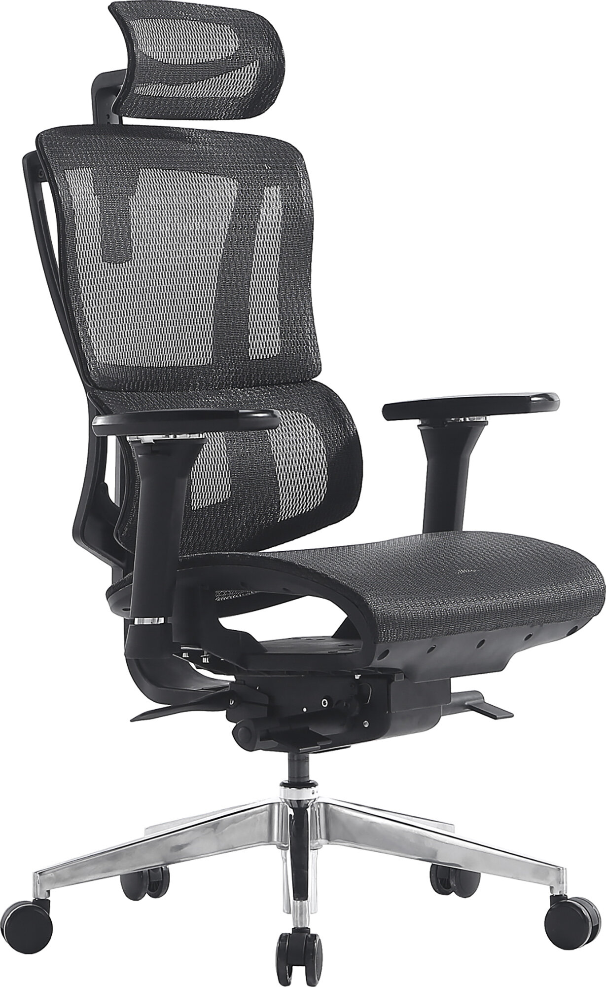 Кресло компьютерное Everprof Mega, эргономичное, Сетка, Черный