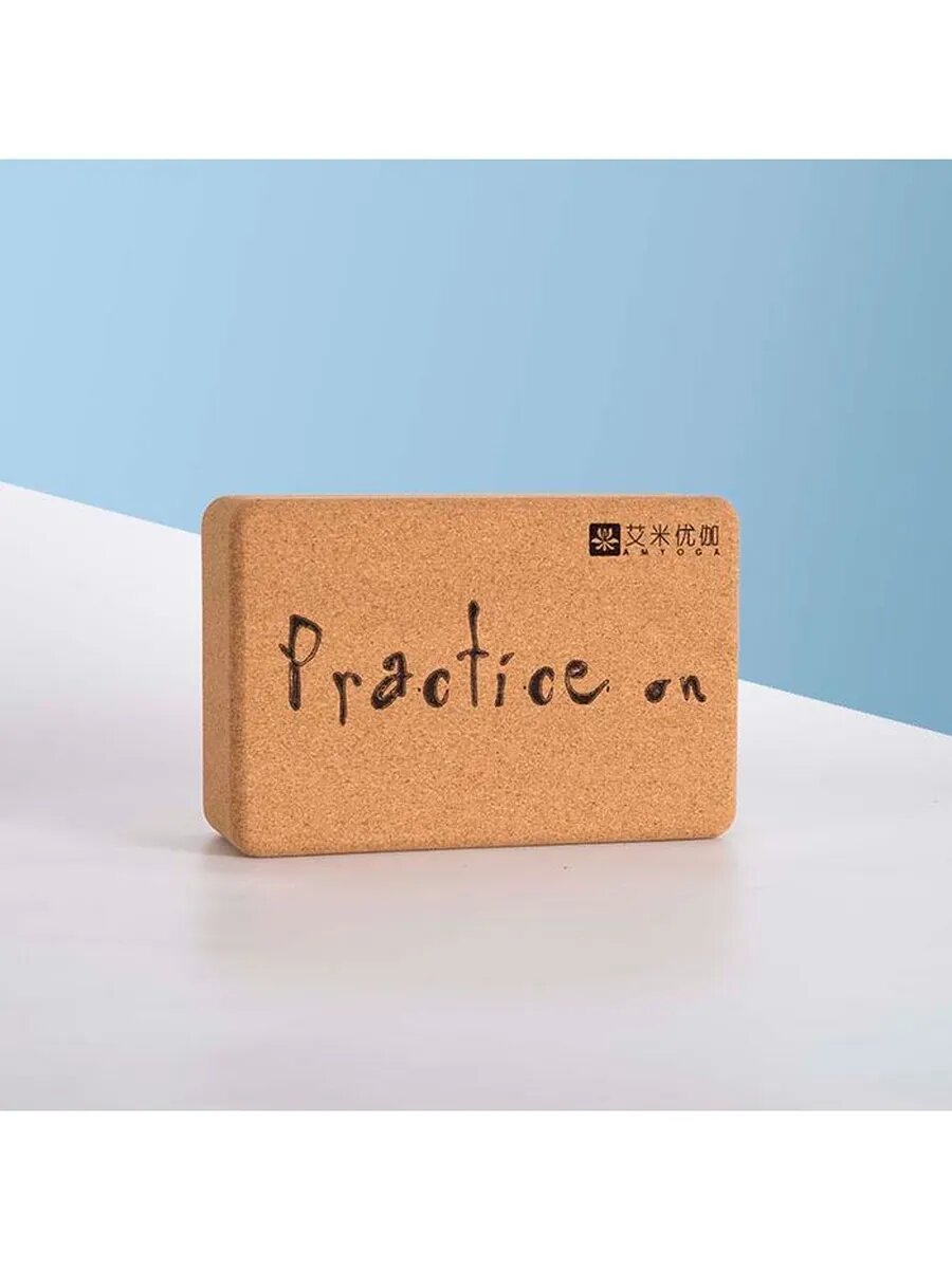 Блок для йоги из пробки (23x15x7.6 см, практика)