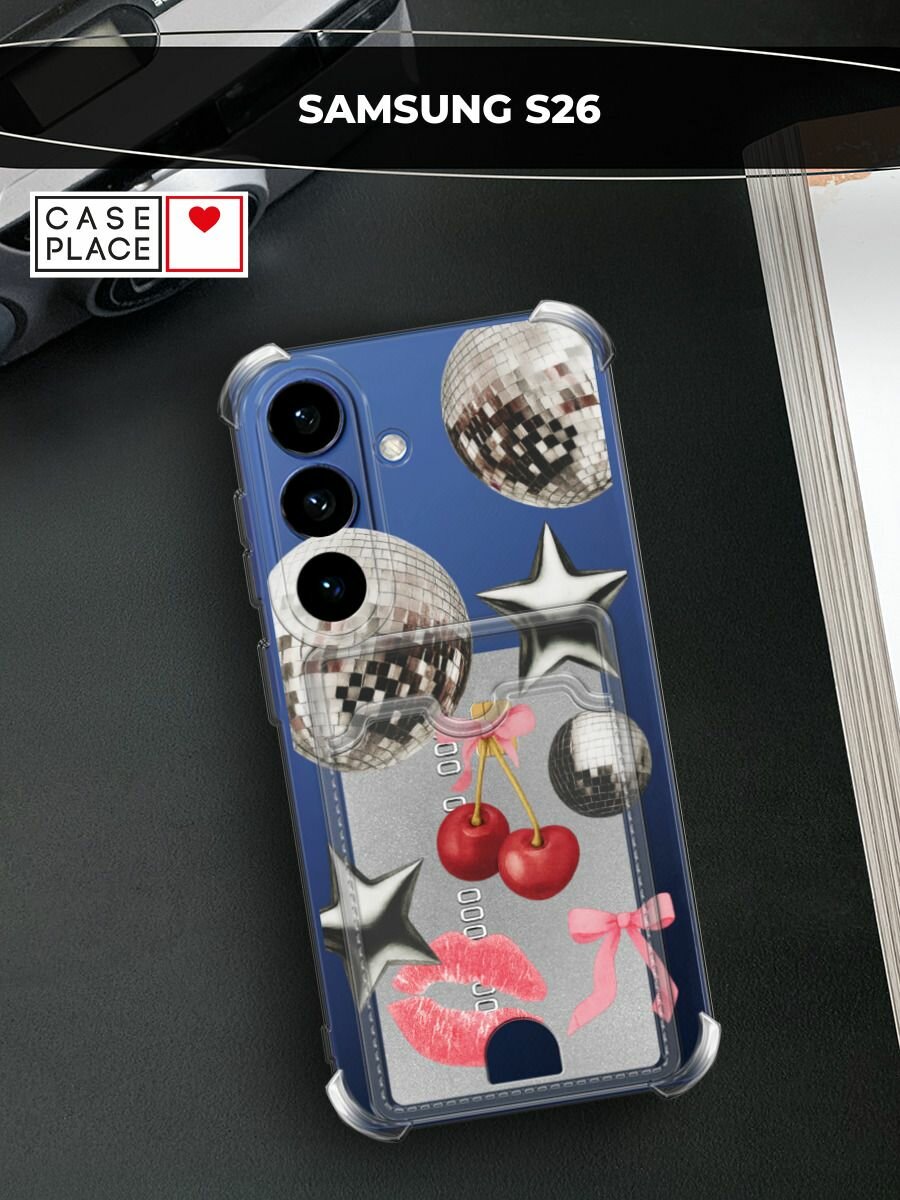 Чехол на Samsung Galaxy S26 (Самсунг Галакси S26) с картой и принтом Стильная подборка