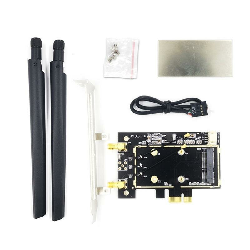 PCI-E Wi-Fi адаптер, 2 модели антенн