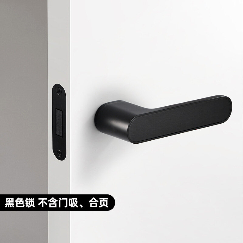 Минималистичный экологичный антивандальный дверной замок, деревянный дверной замок, универсальная ручка для двери, замок для комнаты, замок для спальни, магнитный бесшумный