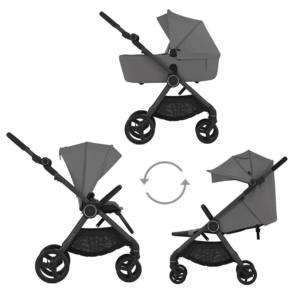 Коляска-трансформер Anex IQ Basic, цвет Lune / 2025 (Серый), артикул производителя iQ-17