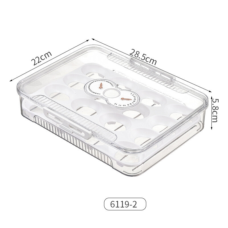 Многослойный холодильный контейнер для хранения, пластиковый контейнер для хранения пельменей и яиц, разделительный контейнер, пищевой контейнер для хранения свежести