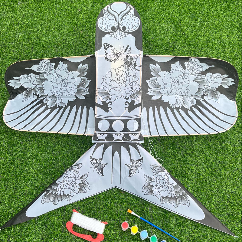 2025 Вэйфан Традиционный бумажный змей DIY Набор материалов для ручной работы Древний стиль Реквизит для фотографии Бумажный змей Подвеска для ветра