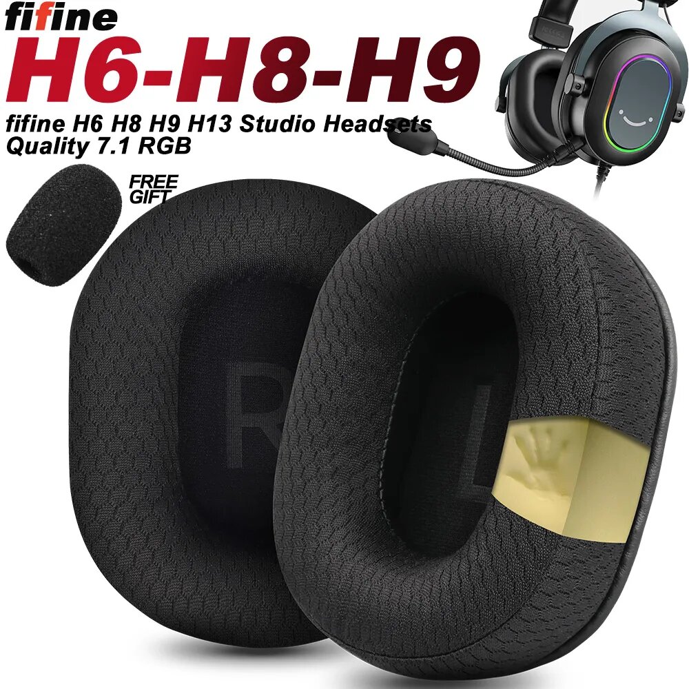 Амбушюры Fifine H6 H8 H9 H13 H16 High Quality 7.1 Протеиновая кожа и пена с эффектом памяти