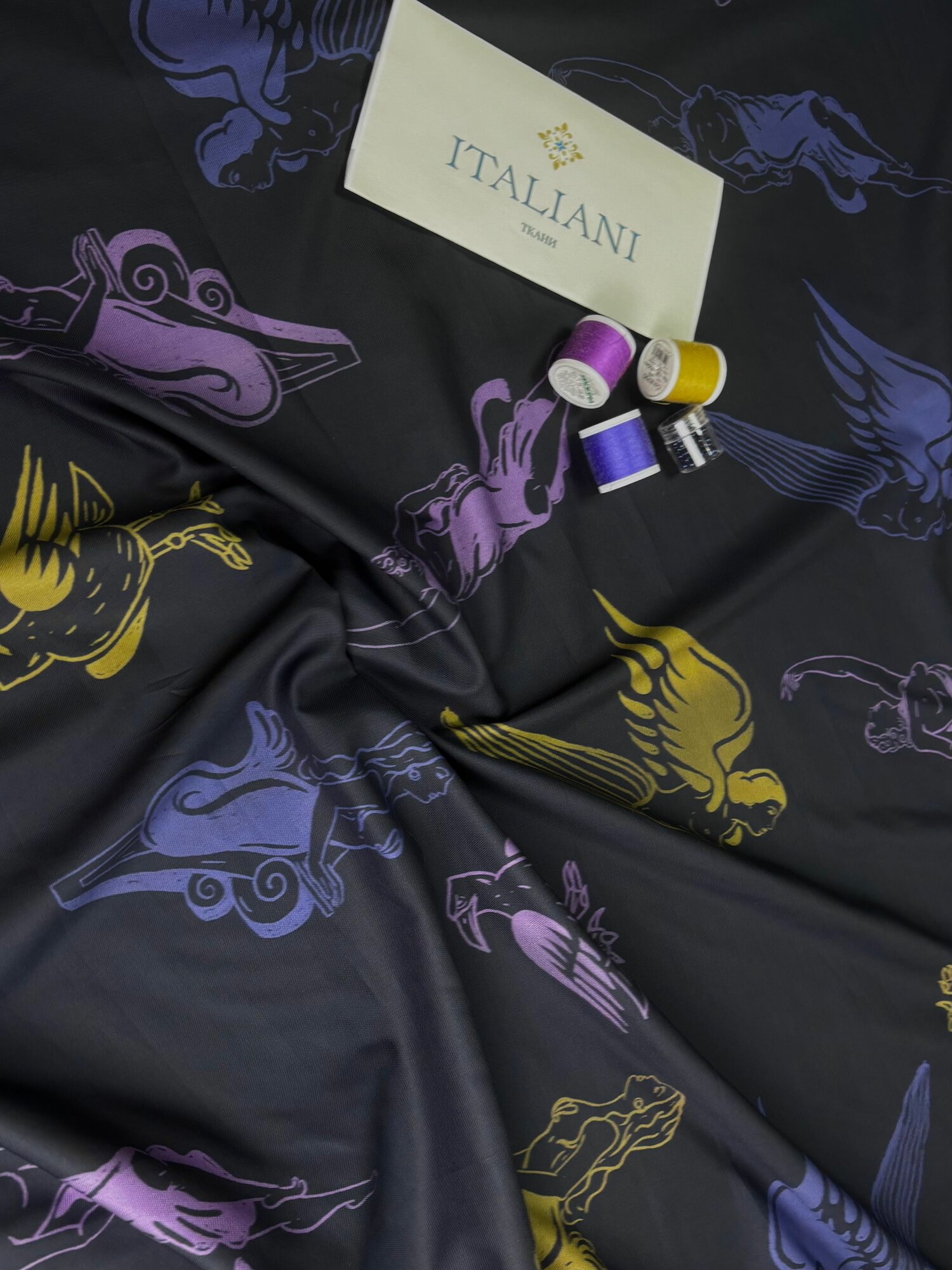 Плательно-рубашечная ткань/вискоза 50%, хлопок 50%/230 см*150 см/Италия