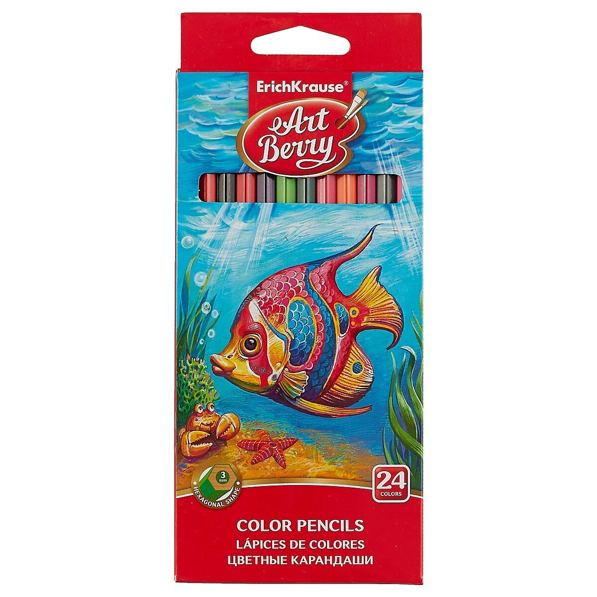 Карандаши цветные Art Berry, 24 цвета
