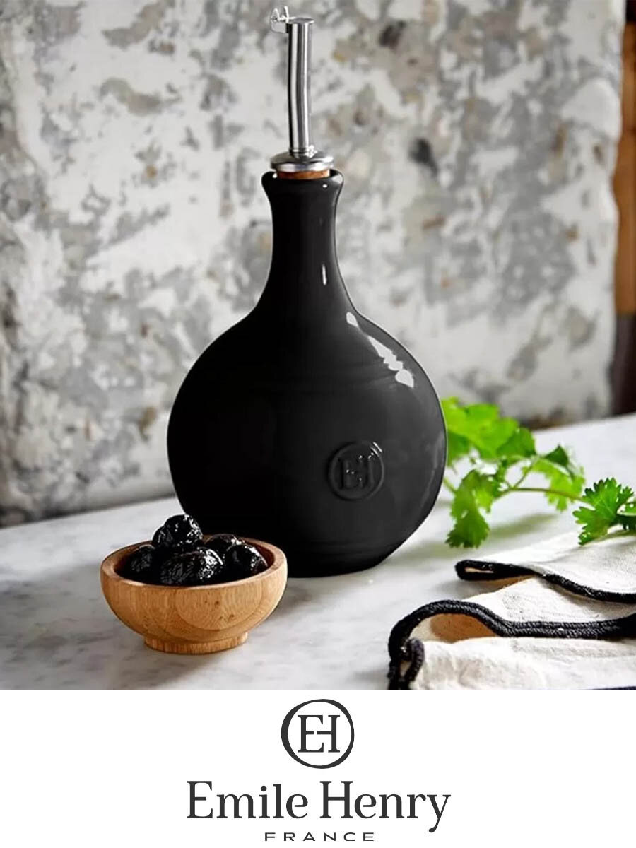 Бутылка для уксуса керамическая Emile Henry 450 мл, цвет трюфель
