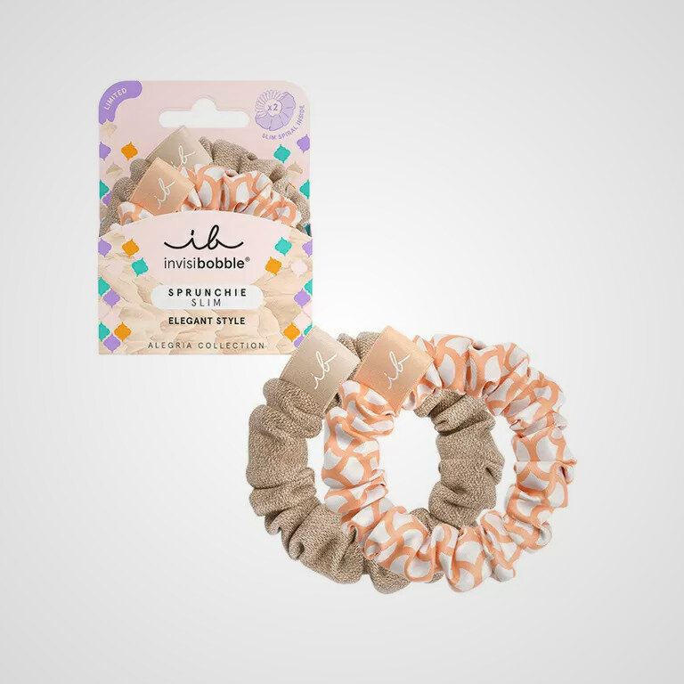 Резинка-браслет для волос SPRUNCHIE SLIM Alegria Rooting for You INVISIBOBBLE SPRUNCHIE SLIM Alegria Rooting for You Резинки для волос 2 шт