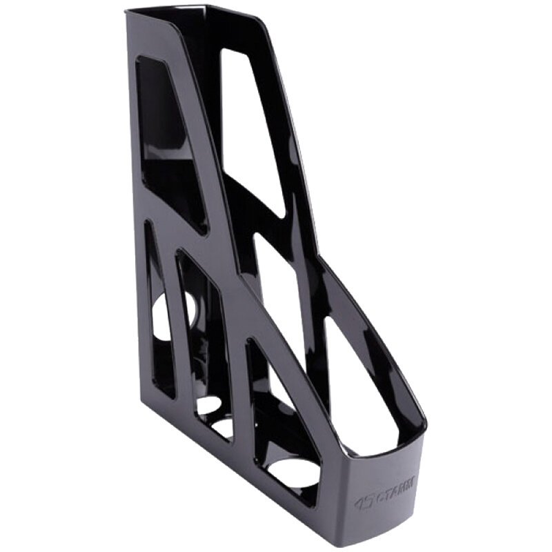 Лоток для бумаг вертикальный Стамм "Лидер", черный ОФ100