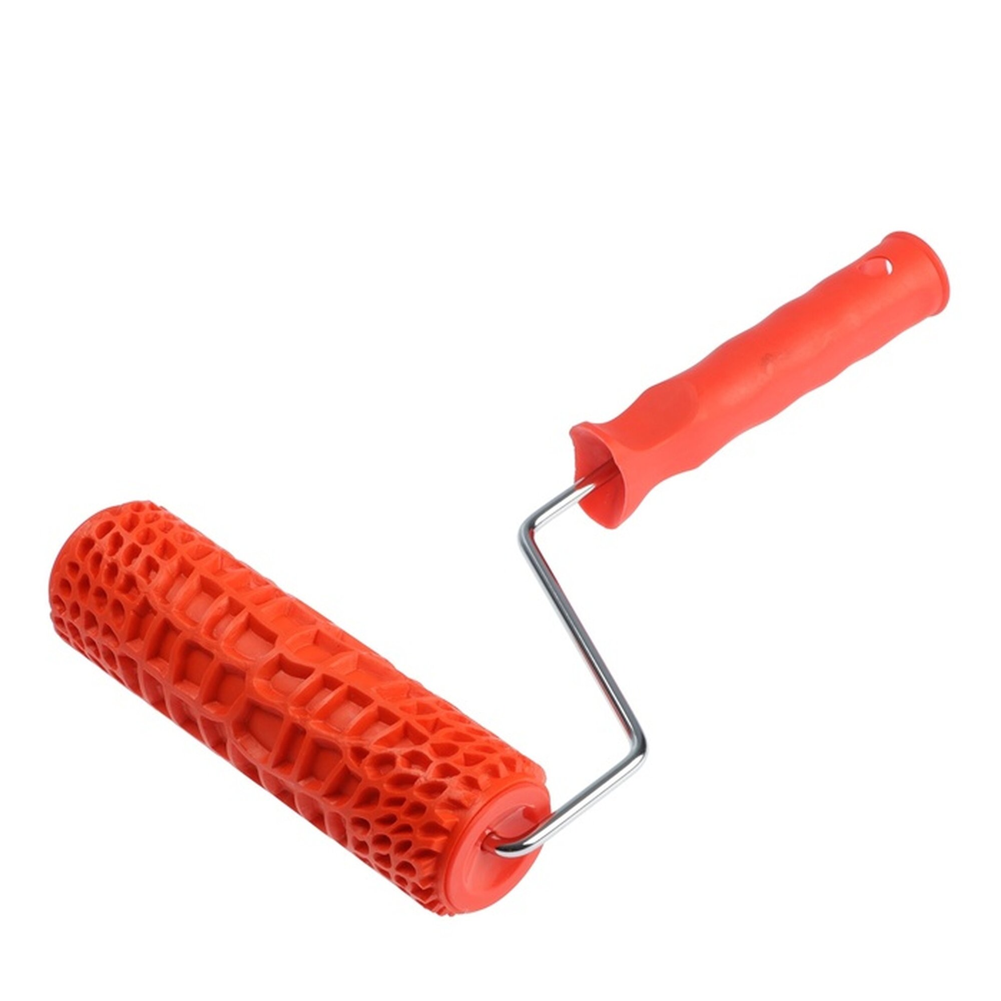 Валик декоративный тундра, резиновый, «змея», рукоятка d=6 мм, 180 мм