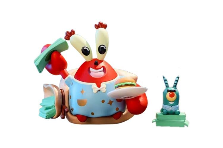 Фигурки унисекс POP MART Вечеринка в Пижамах Спанч Боб, Confirmed-Night Snack Time (Open)