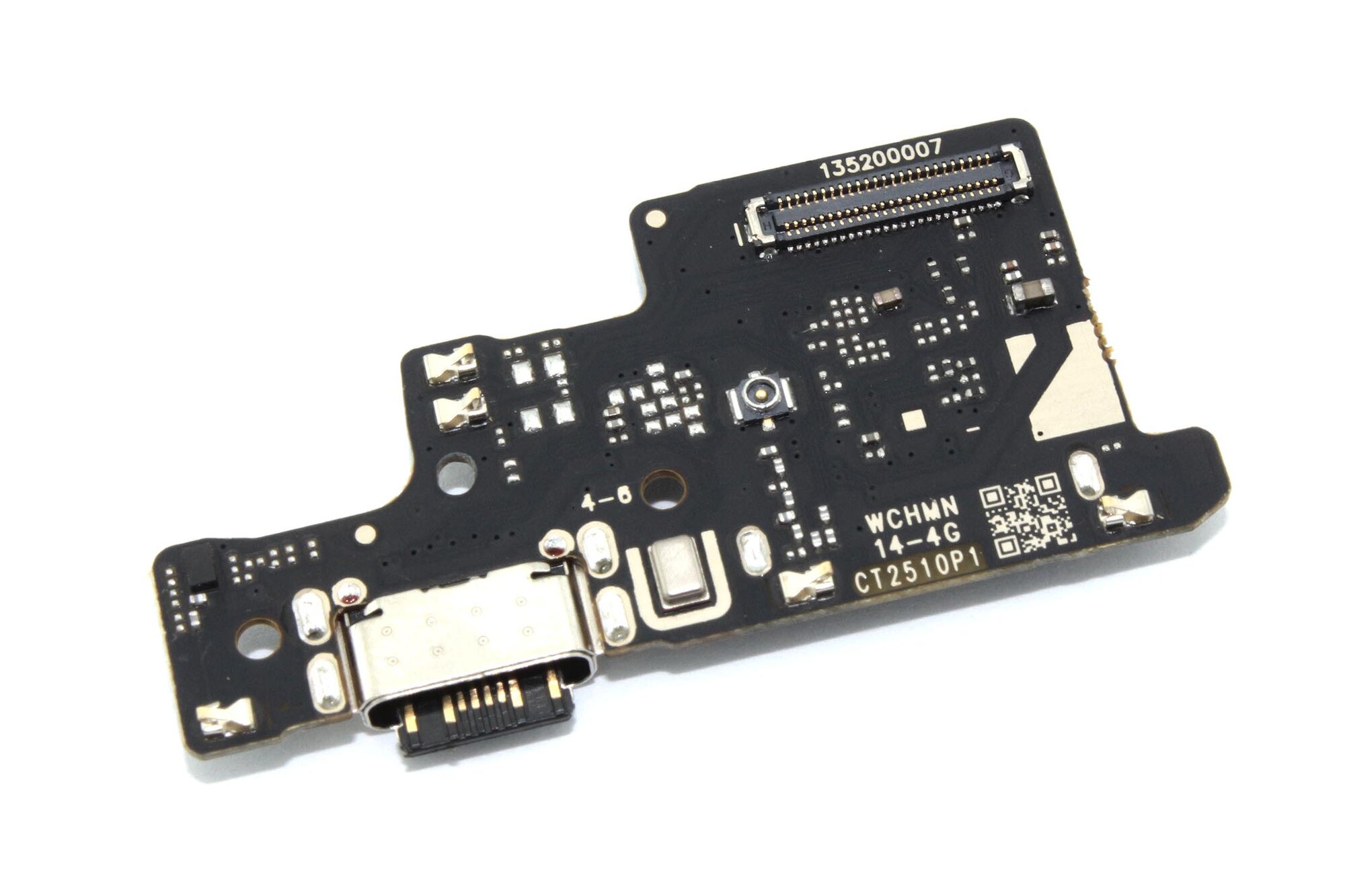 Нижняя плата с разъемом зарядки, Sim и микрофоном для Xiaomi Redmi Note 14 4G 24117RN76O/24117RN76G