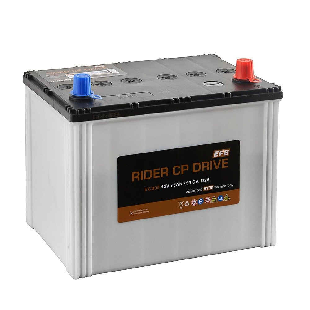 Аккумулятор RDRIVE ASIA EFB 75 Ач 750А О/П ECS95 D26L