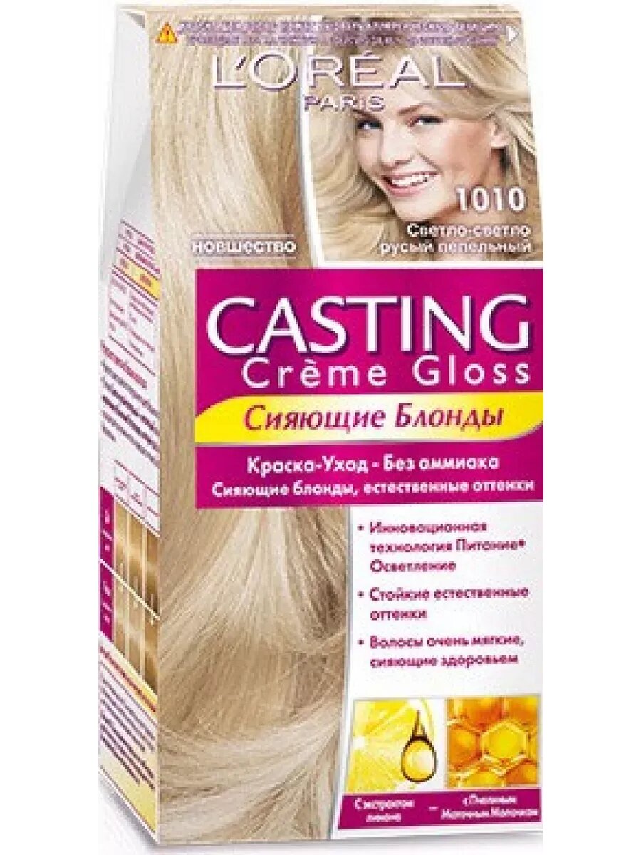 Краска для волос L'OREAL Casting Creme Gloss 10.10 Све-1шт.