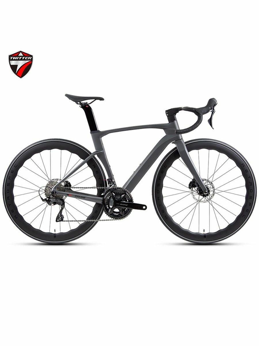 TWITTER BIKE Велосипед Шоссейный, CYCLONE pro, темно-серый, 50cm