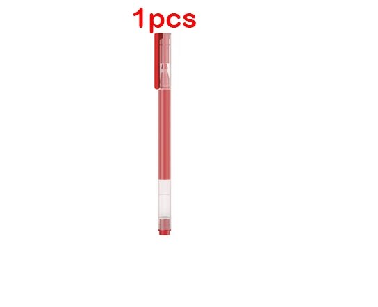 Гелевые ручки Xiaomi Mijia 10 шт, черные и синие Красный, 1 Red pens