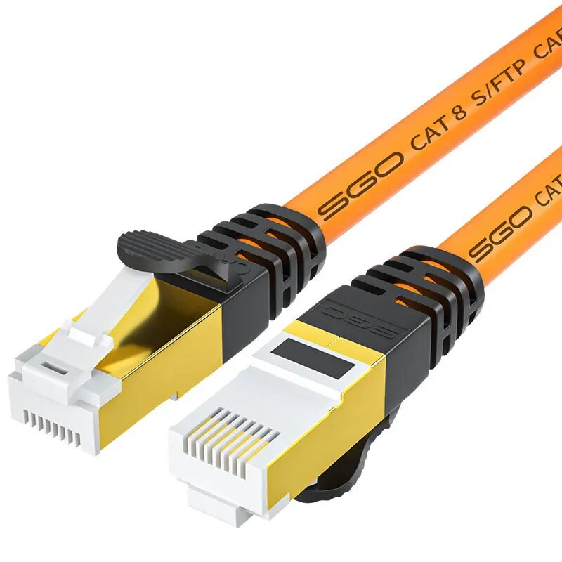 Высокогибкий Ethernet-Кабель Cat 8, высокопроизводительный высокоскоростной Интернет-кабель, сетевой провод 26AWG, 40 Гбит/с, 2000 МГц