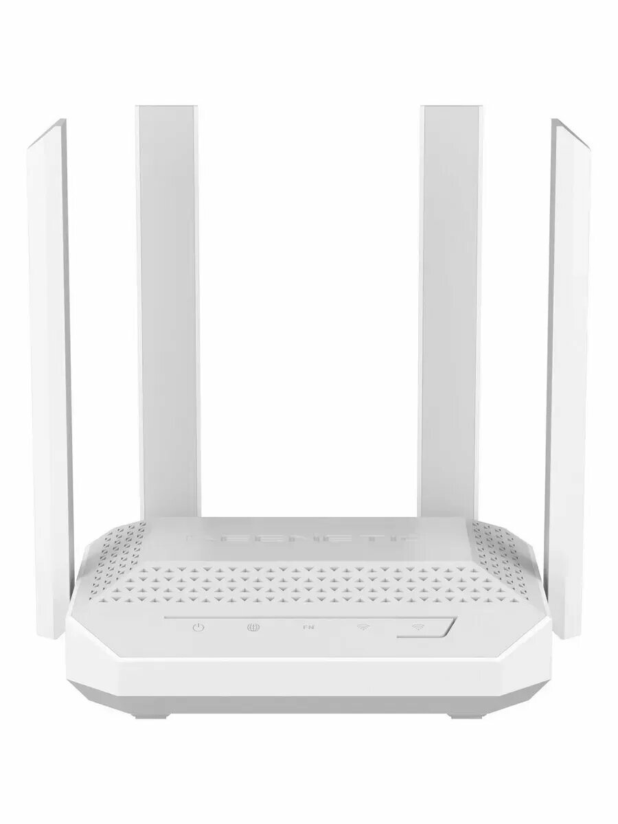 Роутер Netcraze NC-3910 Challenger, 2 LAN-порта, Wi-Fi, 4 антены, 2.5 Гб/сек, белый