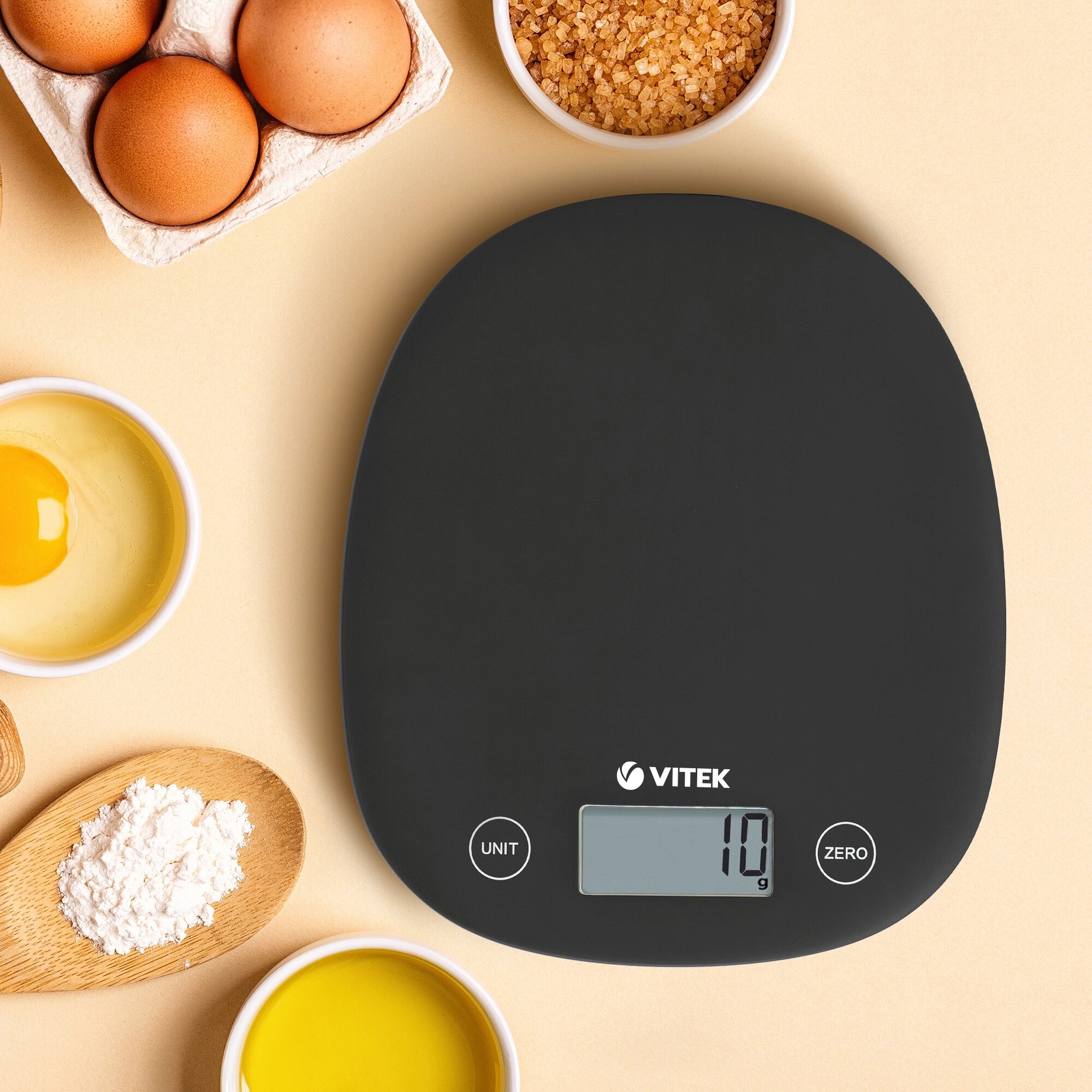 Кухонные весы VITEK VT-7997, электронные, точность измерения, до 5 кг