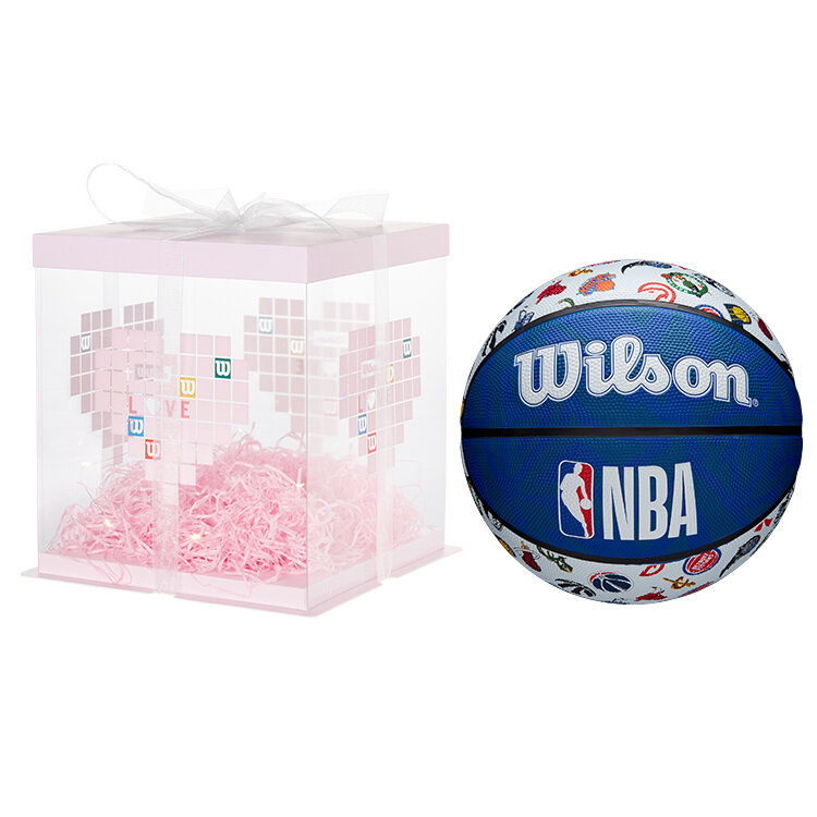 Резиновый баскетбольный мяч унисекс Wilson NBA, тёмно-синий, размер 7, китайская версия, для тренировок