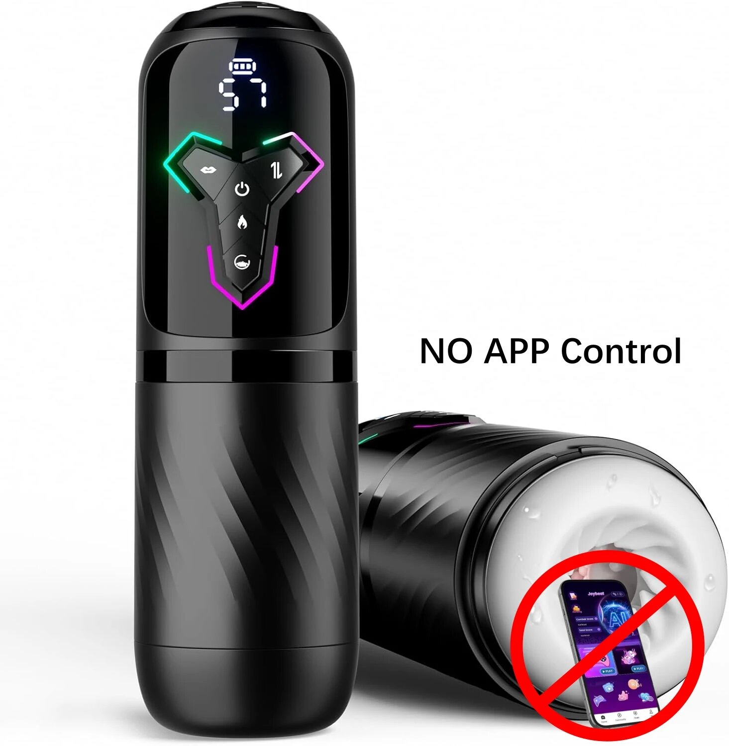 Автоматический мастурбатор KUSHOR с подогревом, управление через AI и приложение, NO APP Control