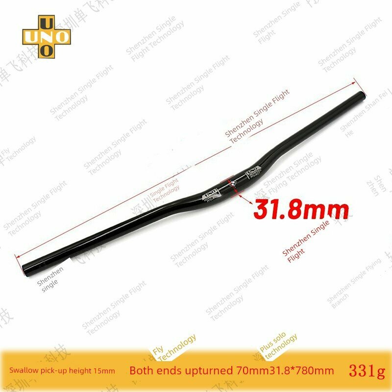 Руль для горного велосипеда UNO, из алюминиевого сплава, удлиненный, для даунхилла, аксессуары для велосипедных рулей,