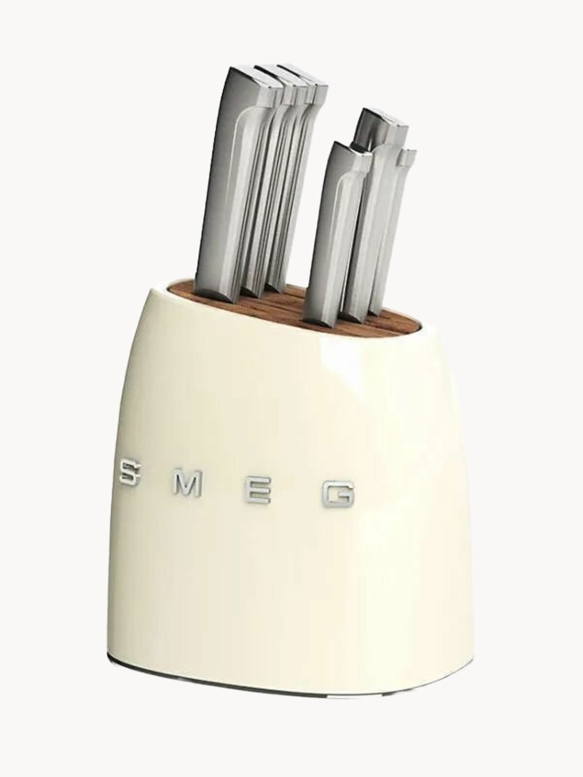 Набор столовых ножей SMEG, 6 предметов — классический дизайн, нержавеющая сталь, для дома и ресторана