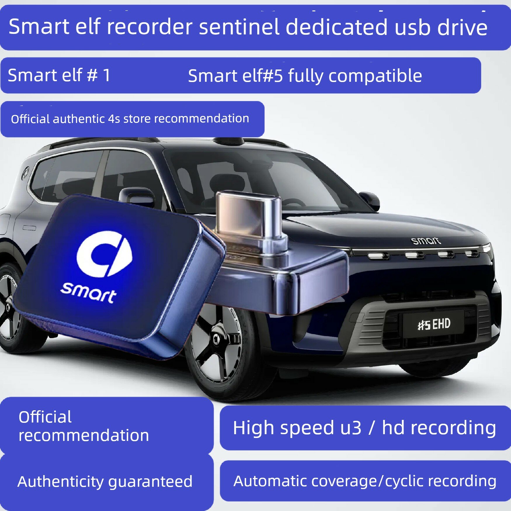 26 новых высокоскоростных USB-флешек для видеорегистраторов Mercedes-Benz Smart (модели 1 и 5) с интерфейсом Type-C.