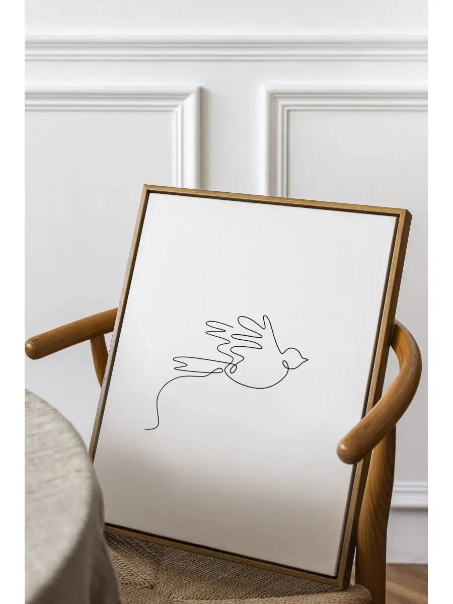 Постер птица мира/голубь/мир/в тубусе