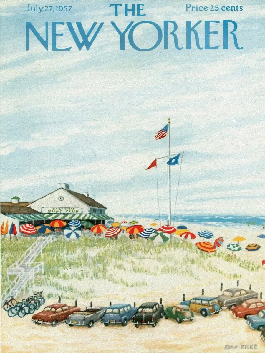Постер New Yorker Нью Йоркер июль, 40 x 50 см (без полей), бумага, без рамы — фото 1