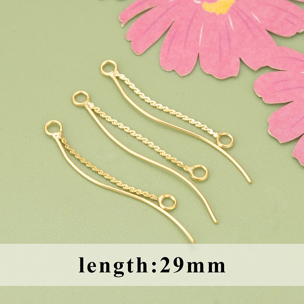 YEGUI подвески для сережек 18к золото с родиевым покрытием MF6606A