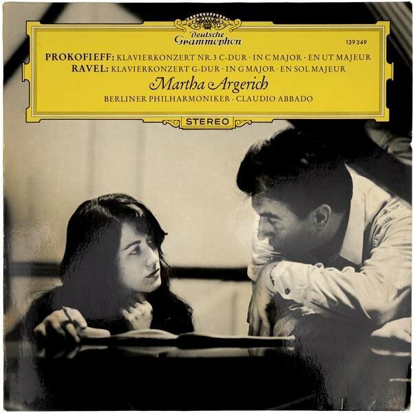 Винтажная виниловая пластинка PROKOFIEFF: KLAVIERKONZERT NR. 3 C-DUR/ RAVEL: KLAVIERKONZERT G-DUR (MARTHA ARGERICH)
