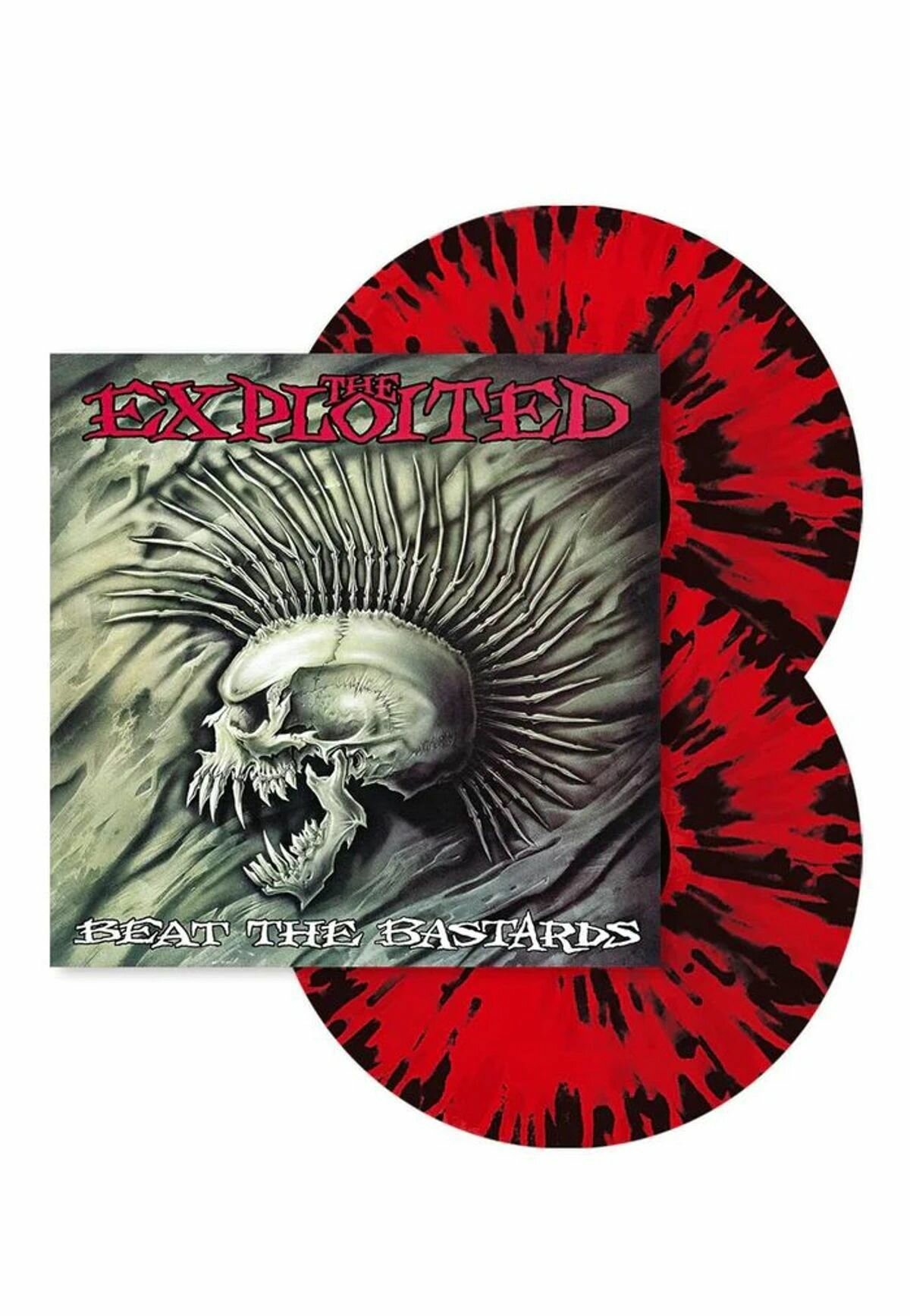 The Exploited: Beat The Bastards (Transparent Red Black Splatter) (2LP) Limited Edition, 2024, Виниловая пластинка