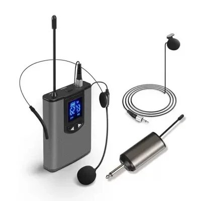 Беспроводная гарнитура UHF с микрофоном, Цвет: one drag one