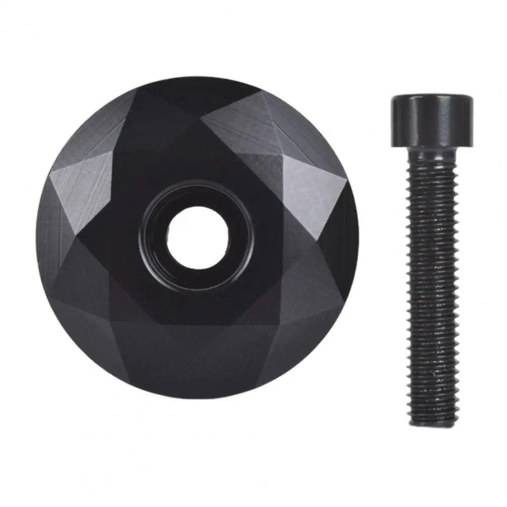 Крышка рулевой колонки 31,8 мм алюминиевый сплав для горных и шоссейных велосипедов Черный, Black