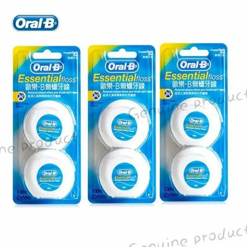 Зубная нить с мятой Oral-B Essential Floss для полости рта 50м,6шт